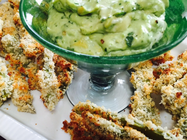 Flavors of the Sun: Baked Nopal Cactus Fries with Avocado Dipping Sauce