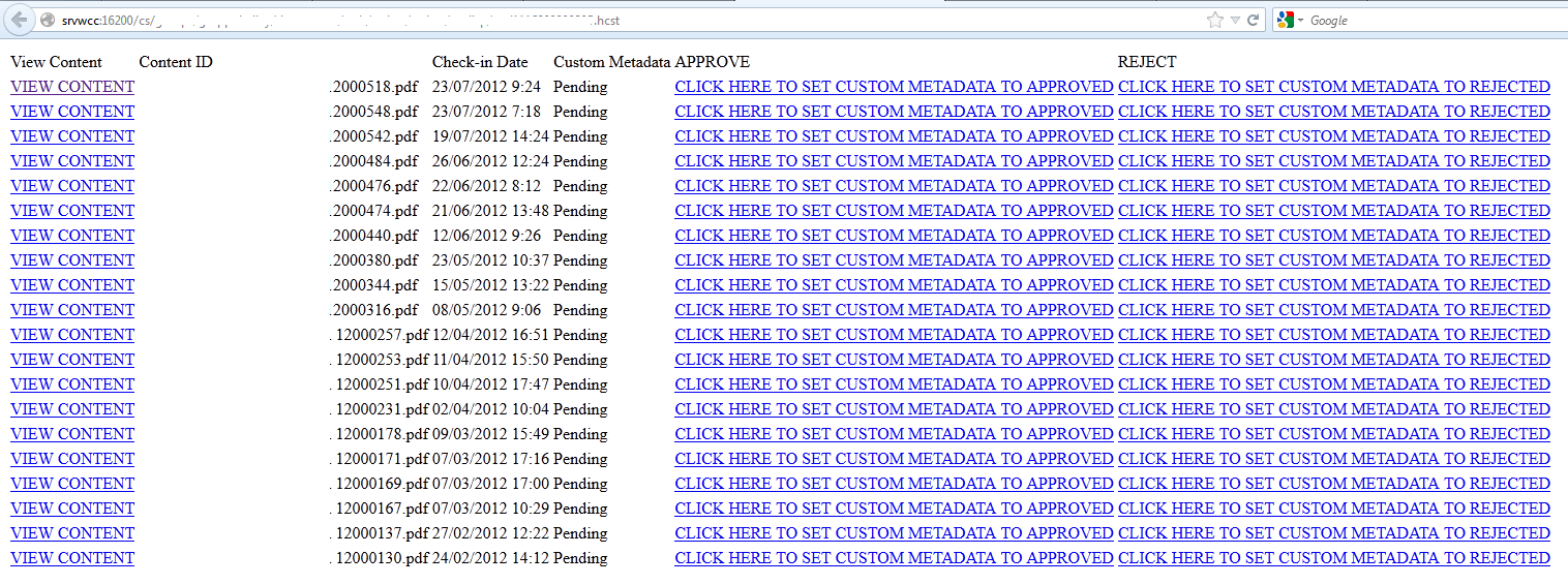 Hostile Coding: Oracle UCM: Performing basic tasks using HCST and IDOC scripts