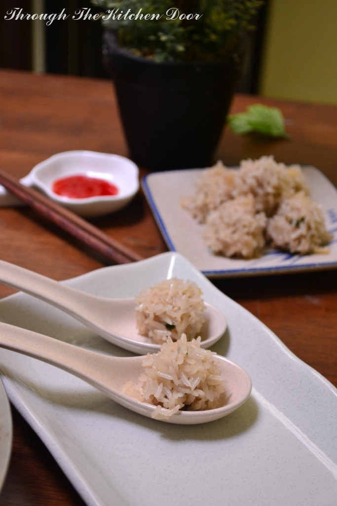 Through The Kitchen Door: Pearl Meat Balls