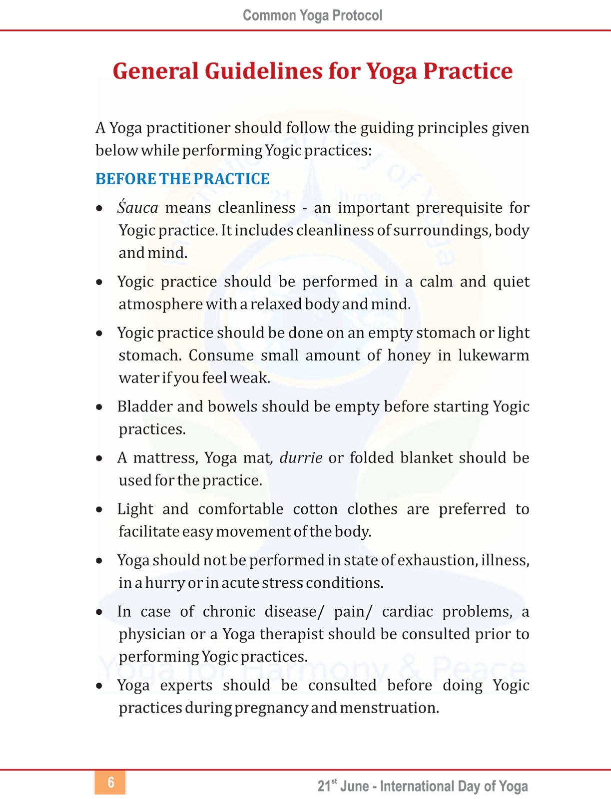 RMS 'TV' DIVISION: International day of Yoga - Common Yoga Protocol