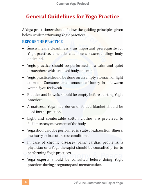 RMS 'TV' DIVISION: International day of Yoga - Common Yoga Protocol