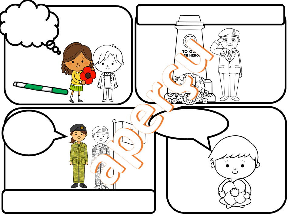 la classe de caro.: BANDES DESSINÉES - Écriture créative – Jour du Souvenir