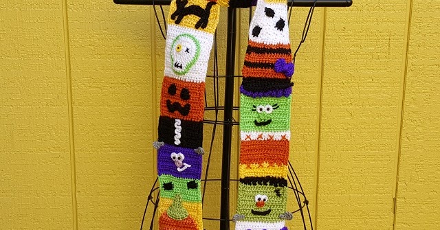 Crochet Halloween Scarf - Sew Crafty Crochet