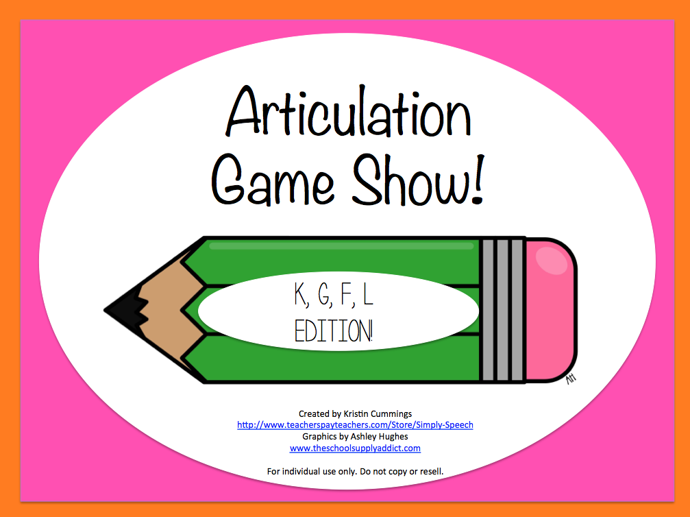 Articulation Game Show! | Simply Speech