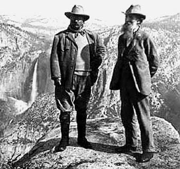 Free Democracy: Teddy Roosevelt and John Muir in Yosemite