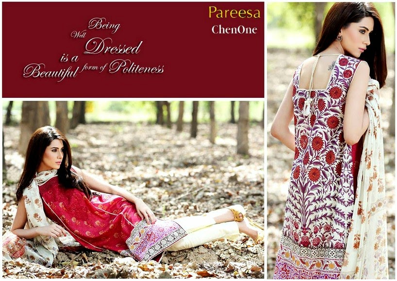 Pareesa Lawn 2014 Vol-2 | Pareesa Summer Lawn Collection 2014 Vol-2 by ...
