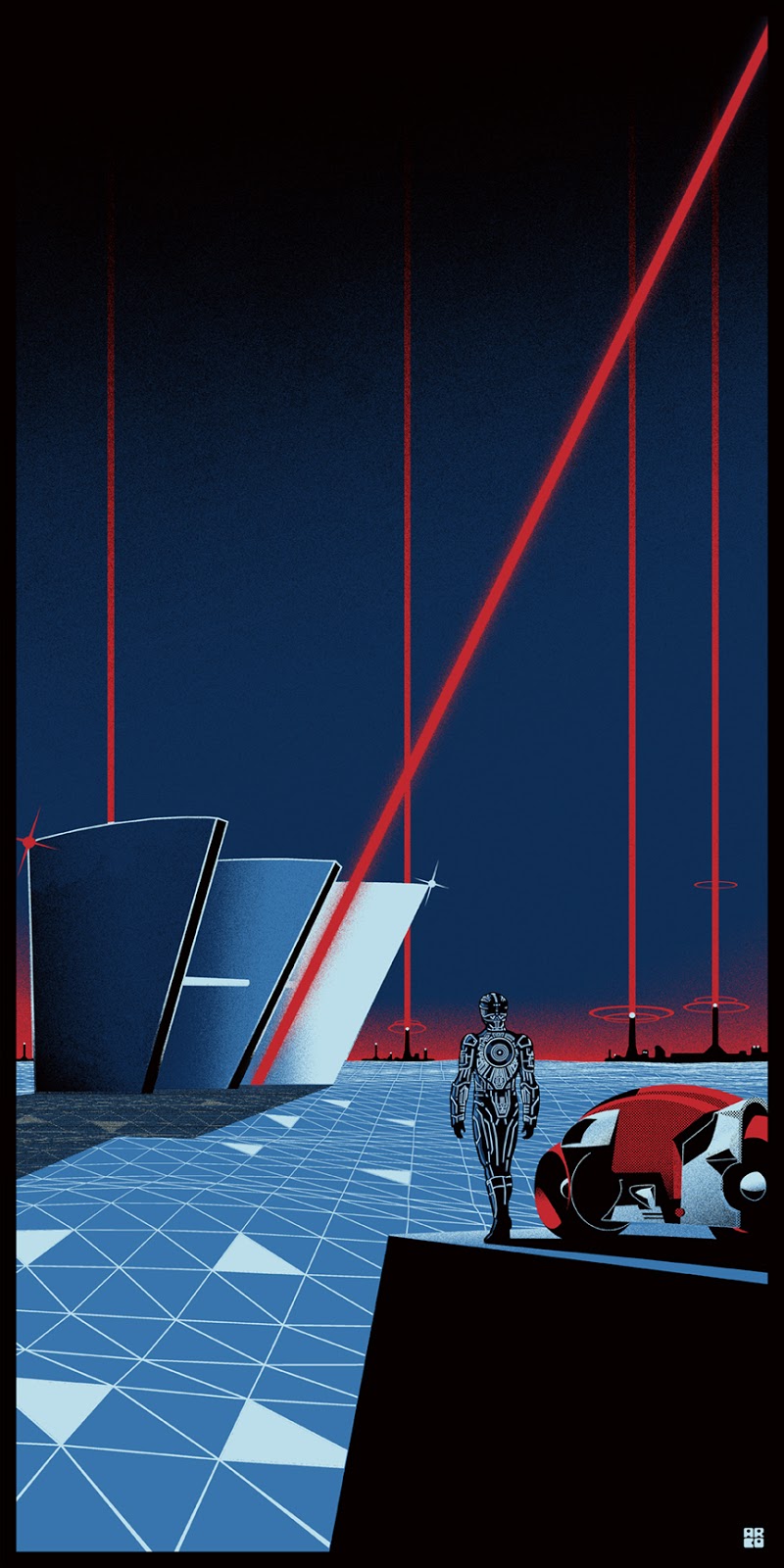The Geeky Nerfherder: Movie Poster Art: Tron (1982)