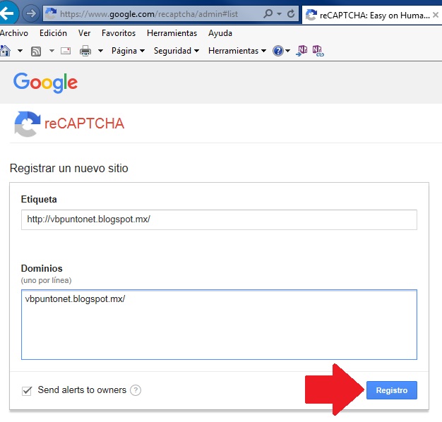 Integra "captcha y recaptcha" de google en tu web