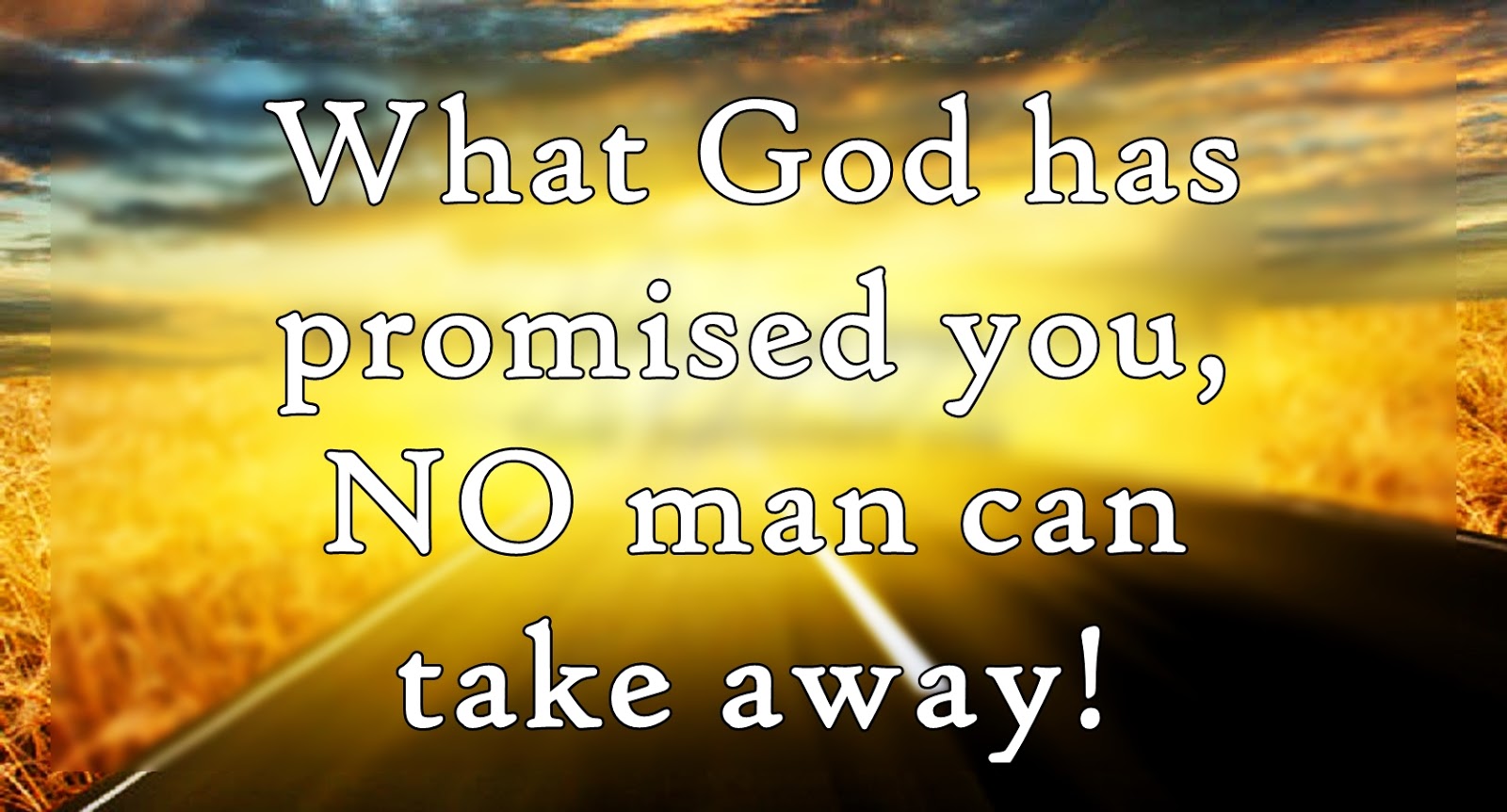 God Keeps His Promises! Amen.