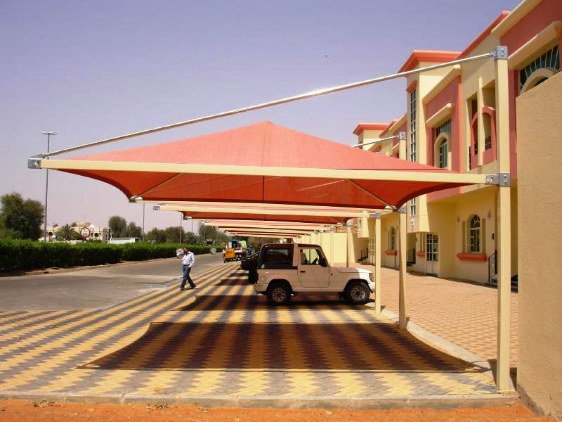 Car Park Shades and Sunshades, Doha, Qatar: January 2018