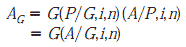 ENGENIEERING ECONOMIC ANALYSIS.: Arithmetic Gradient Factors (P/ G and ...