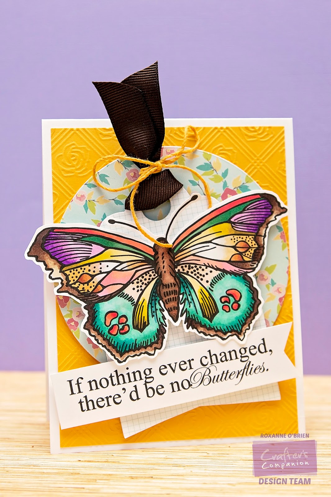 Organized Chaos: Butterfly Layered Card