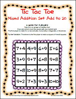 Fun Games 4 Learning: Tic Tac Math Freebies Now Available!