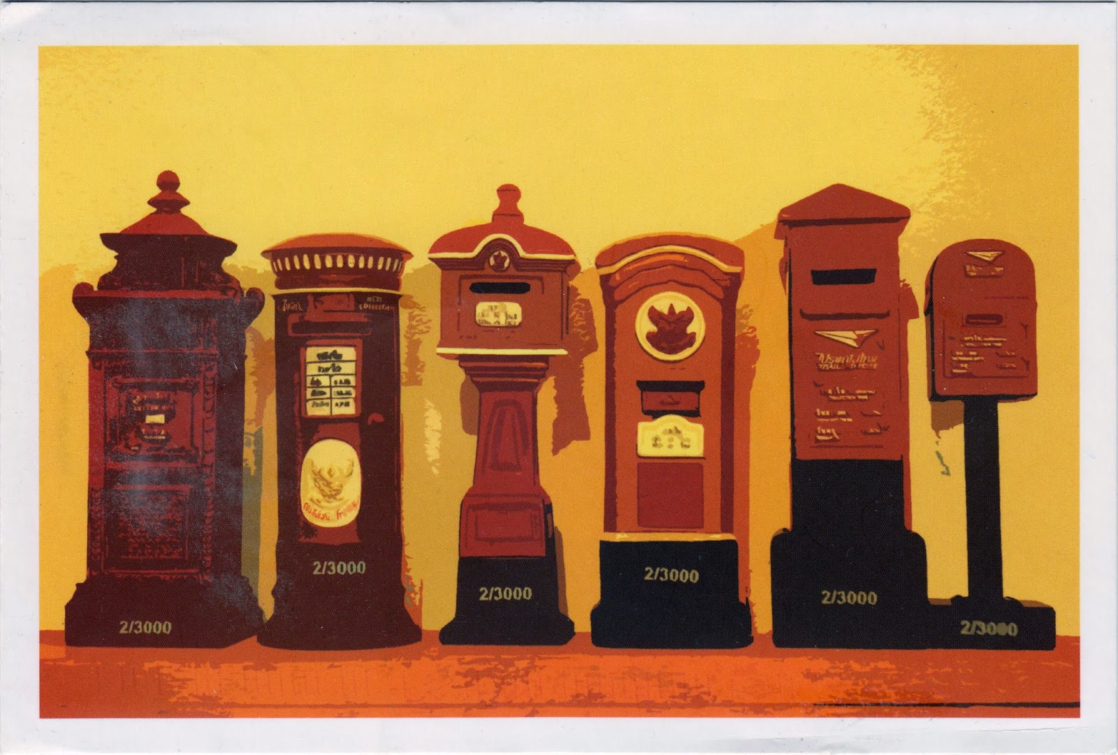 One Postcard a Day: Mailboxes in Thailand