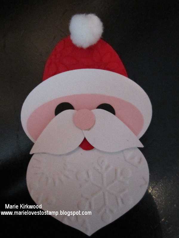 Marie Loves to Stamp!: Cute Punch Santa!