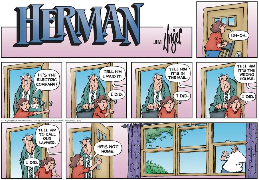 Sunday Comics Debt: Herman Comparison