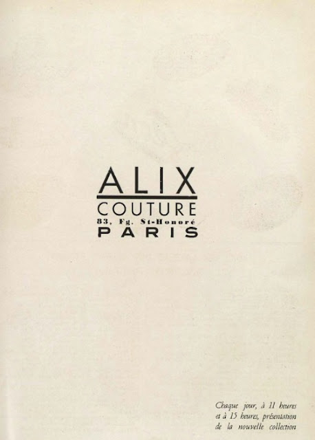 Couture Allure Vintage Fashion: A Vintage Mystery: Alix Barton, Mme ...