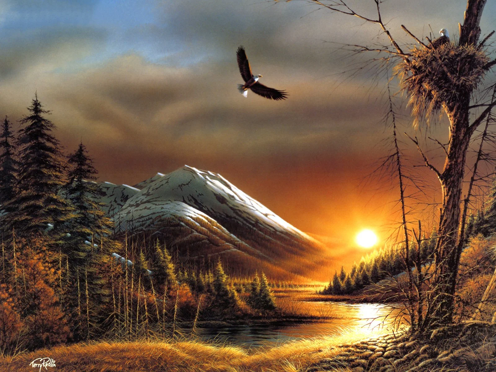 Terry Avon Redlin | Landscape Wildlife painter | Tutt'Art@ | Pittura ...