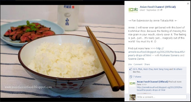 Annielicious Food: The beautiful pearly drops of Koshihikari