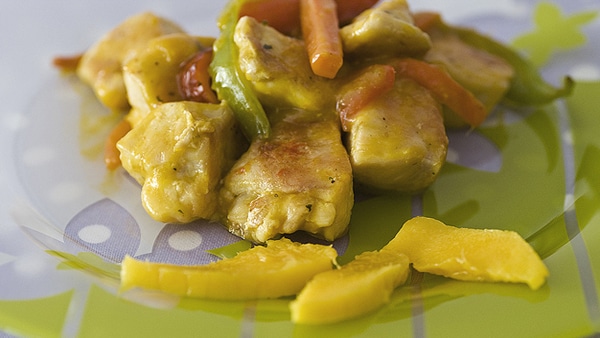 Receta de Cocina Pollo con salsa de mango