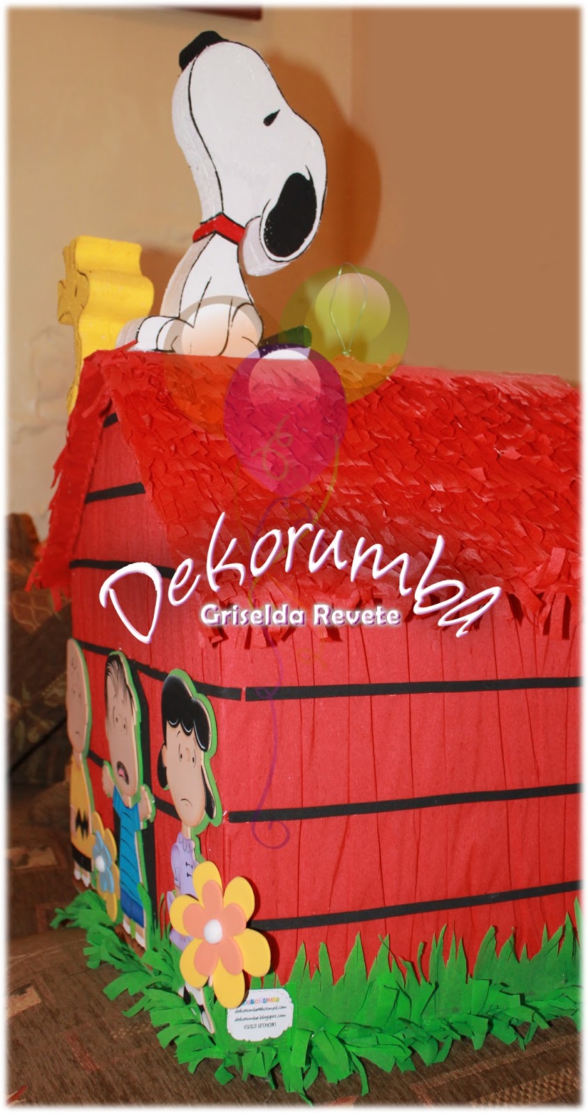 Piñata de Snoopy - Dekorumba