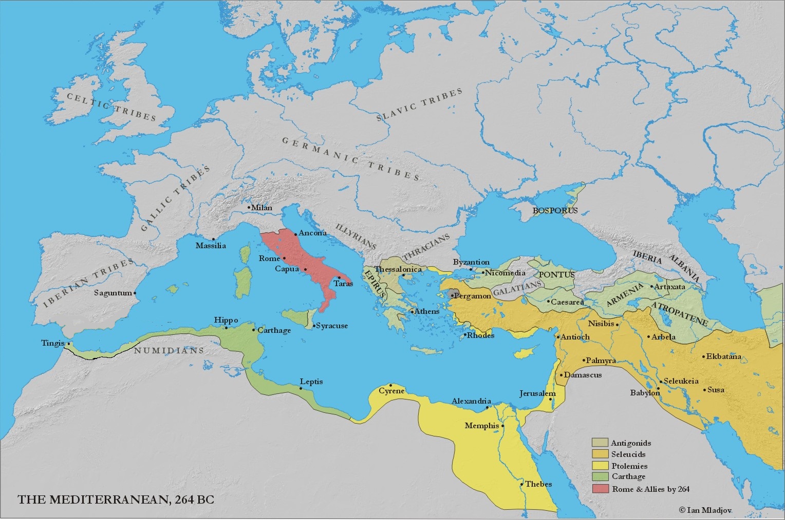 Mapa - La Historia del Imperio Cartaginés