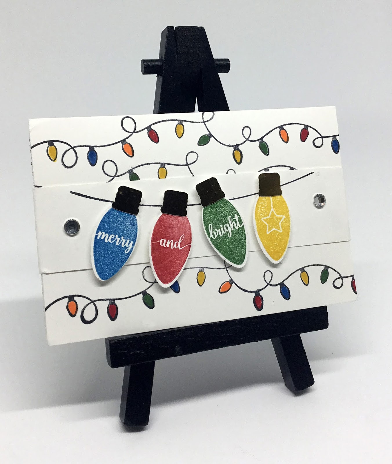 Paper Seedlings: STRING OF LIGHTS GIFT CARD HOLDER