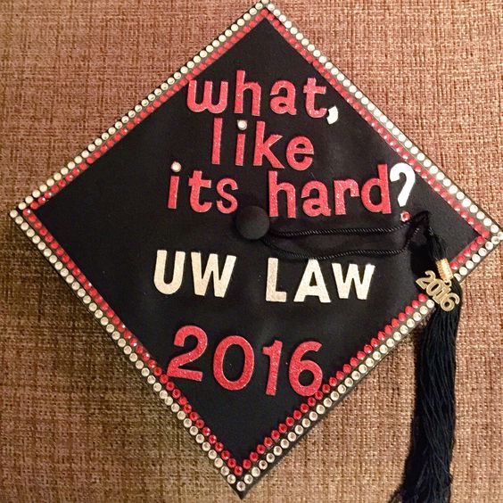 Law School Bound Grad Caps ~ Brazen and Brunette ⚖ law school advice ...