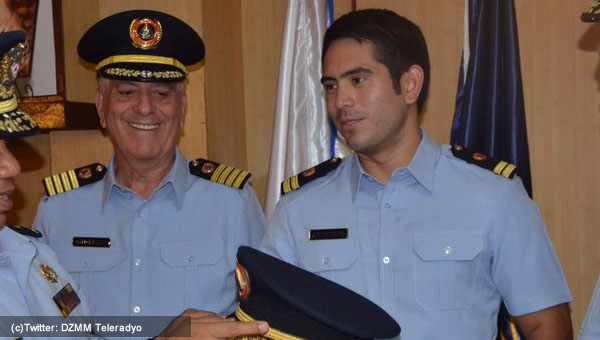 Gerald Anderson and family got sworn in as members of PCG Auxillary