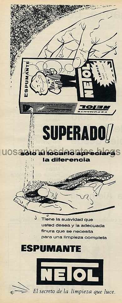 Antiguos anuncios de antes: Netol (producto limpieza) (12 anuncios)