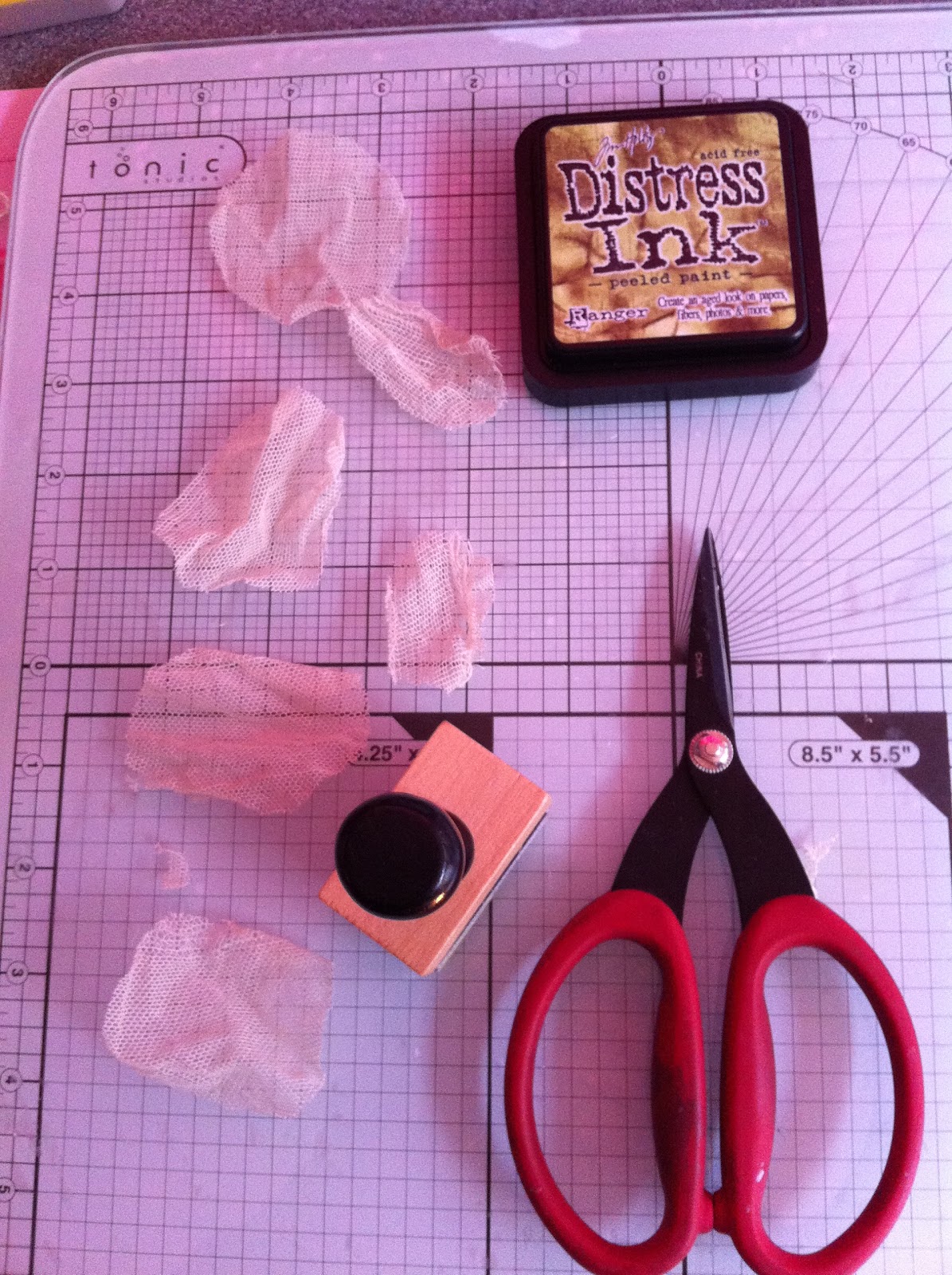 lollydollycrafts Tutorials: Gauze Flower Tutorial