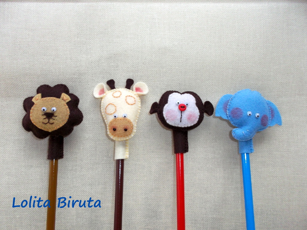 PONTEIRAS DE LÁPIS - TEMA SELVA - Lolita Biruta