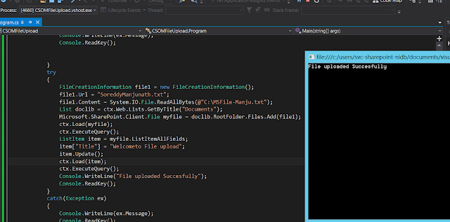 Sharepoint Client Object Model Code To Upload A File Csom File Upload