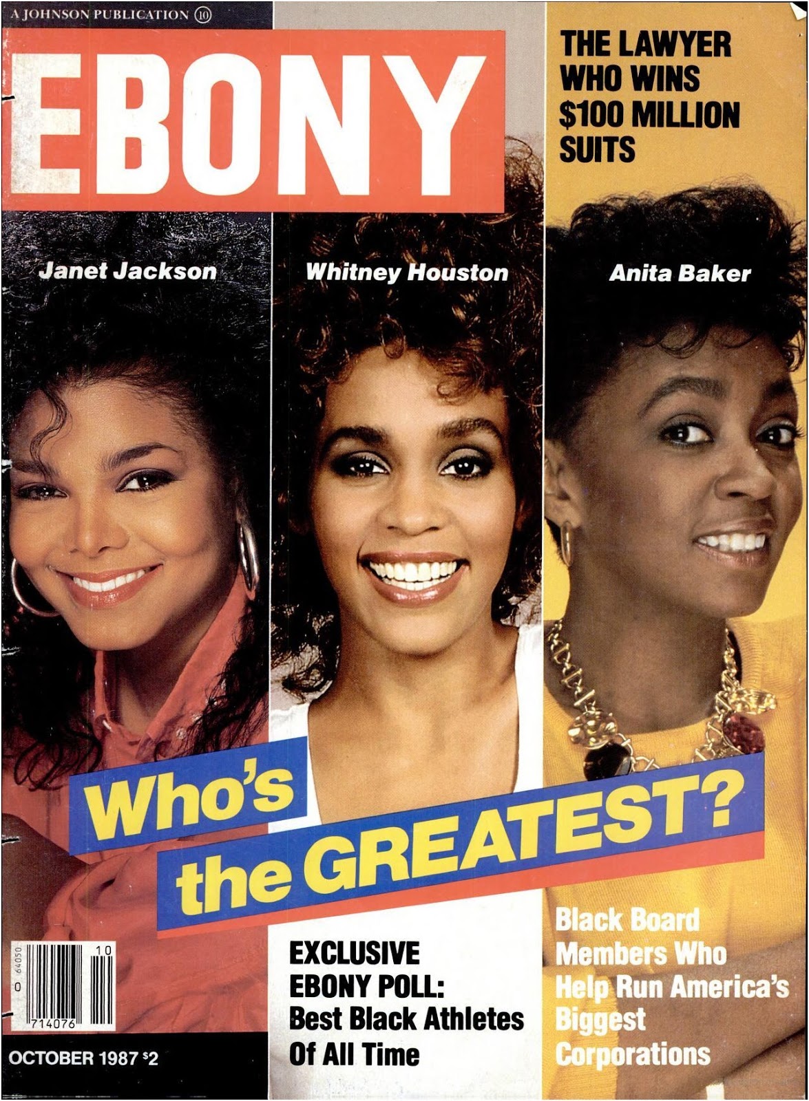 Top Of The Pop Culture 80s: Janet Jackson, Whitney Houston, Anita Baker ...