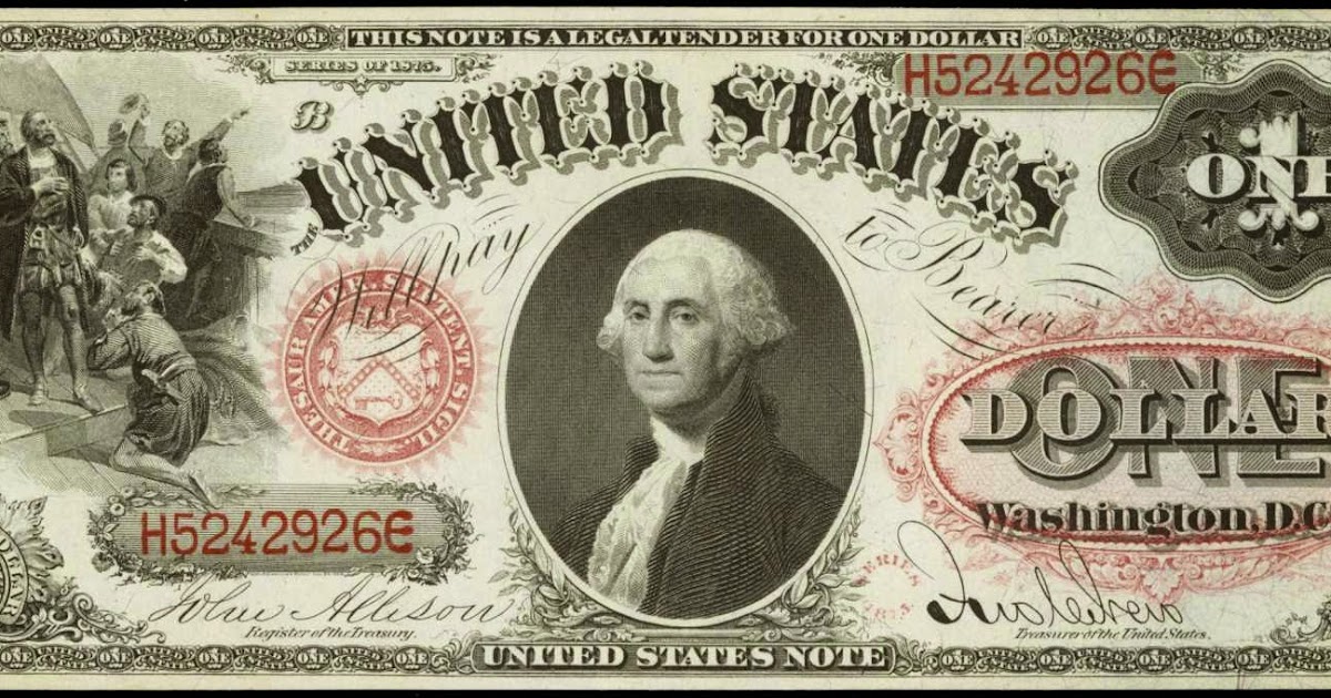 1875 One Dollar Legal Tender Note "Sawhorse Reverse"|World Banknotes ...