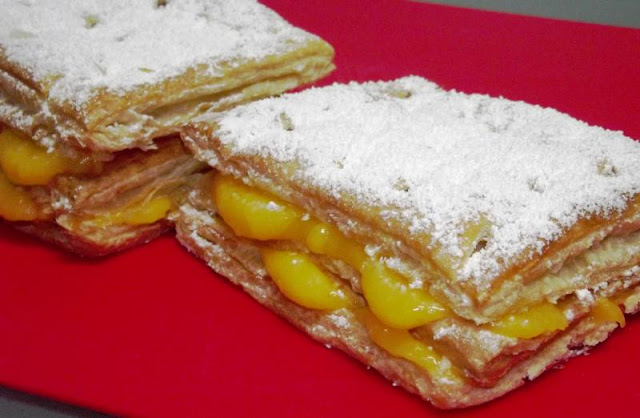 Receitas de Portugal: Mil Folhas com Creme Pasteleiro