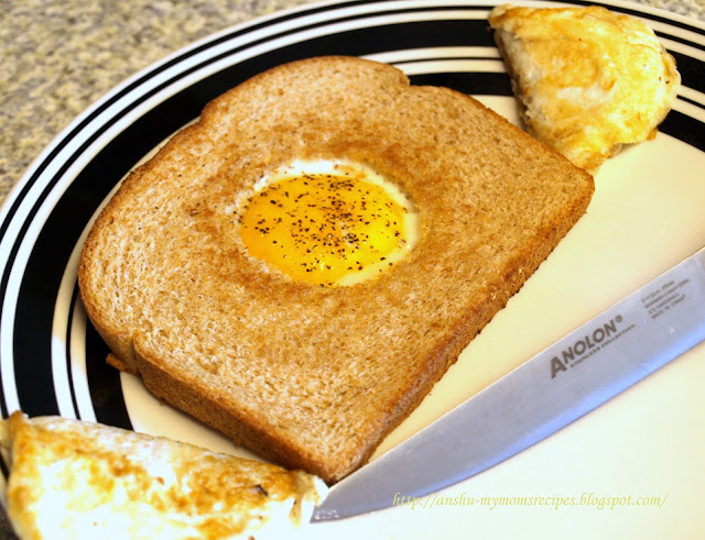 Birds Nest Eggs And Toast By My Moms Recipes