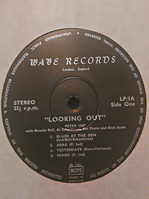 偏愛的収集記－暢気・気儘な箱々 其の参: 音楽 ： Peter Ind ‎– Looking Out