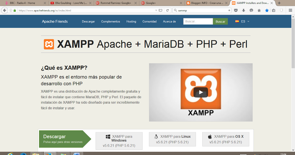 INFO: Instalar XAMPP