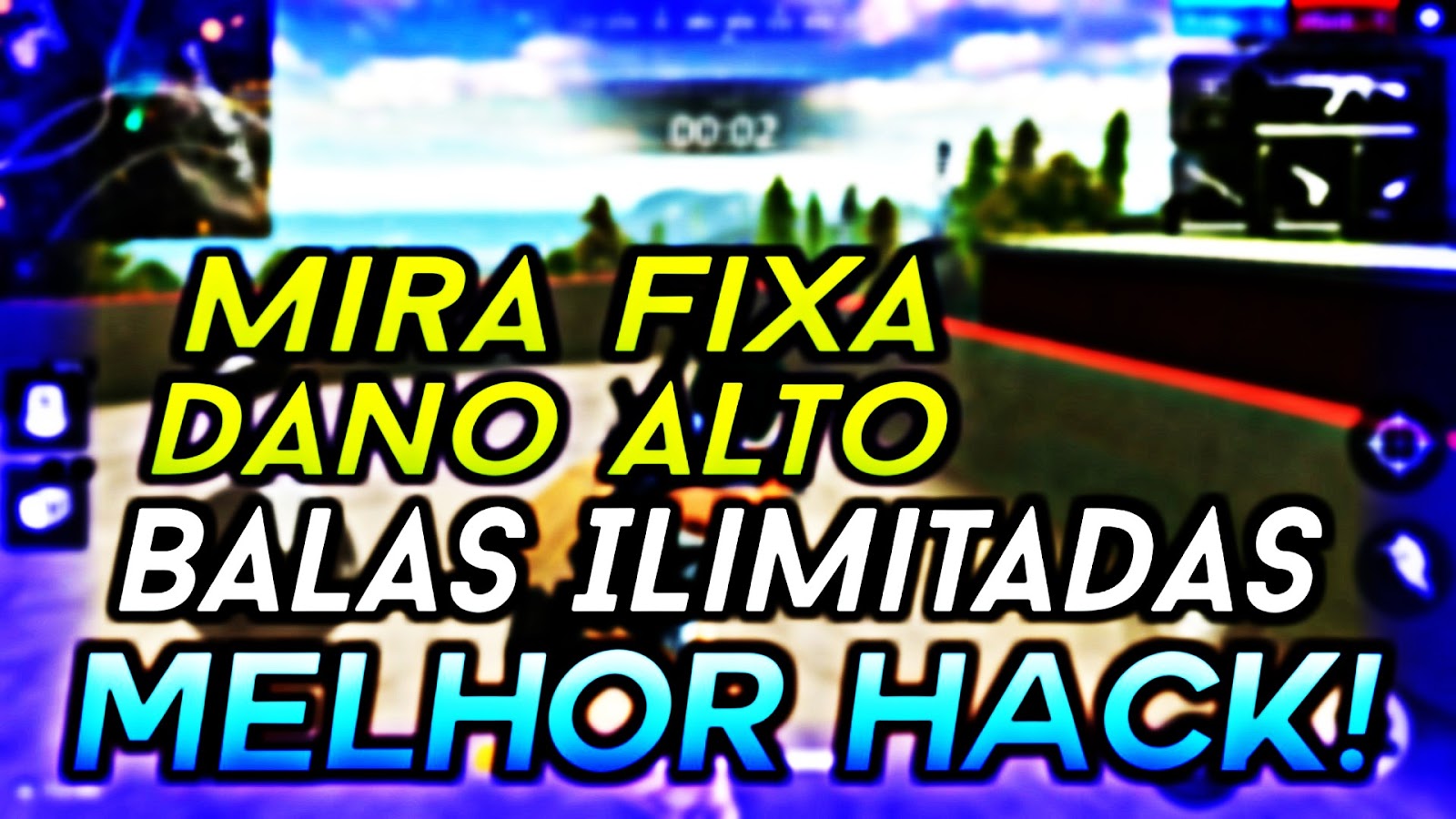 FREE FIRE - Hack [Mod APK] Munição Infinita - Alto Dano 50% - Alto Mira ...