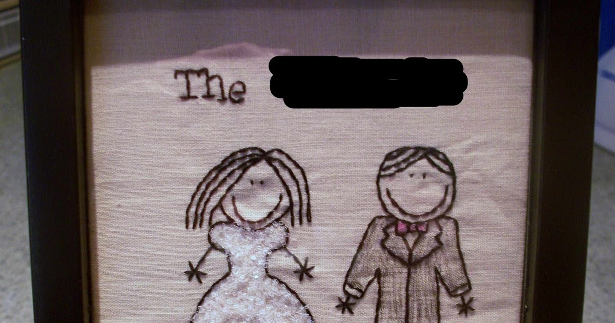 Wedding Stitchery - with free pattern - Adventures of a DIY Mom