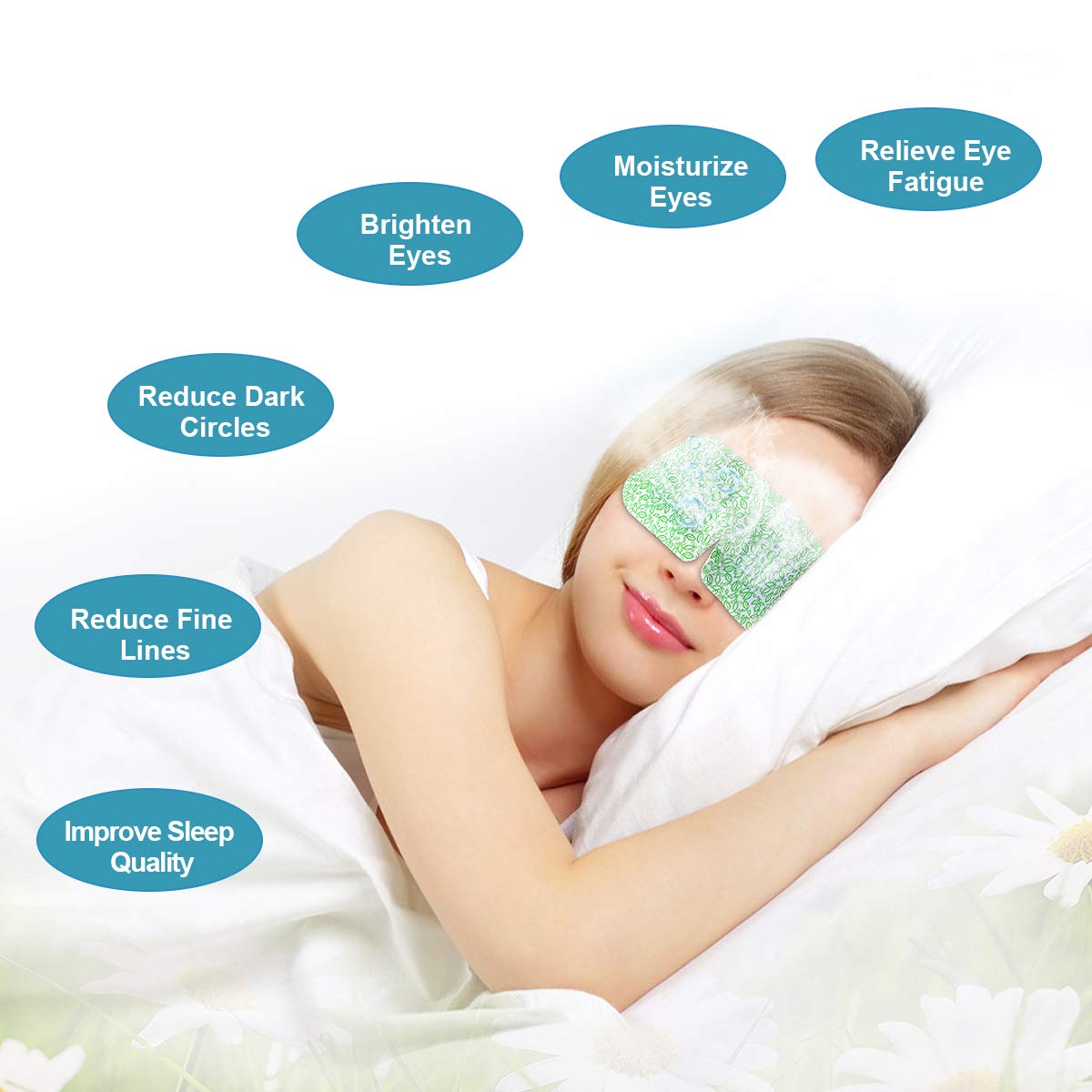 Review for Steam Eye Mask for Dry Eye-Auto Heat Hompress Pad Last for 3 ...