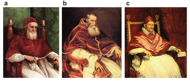 Art Now and Then: Pope Portraits