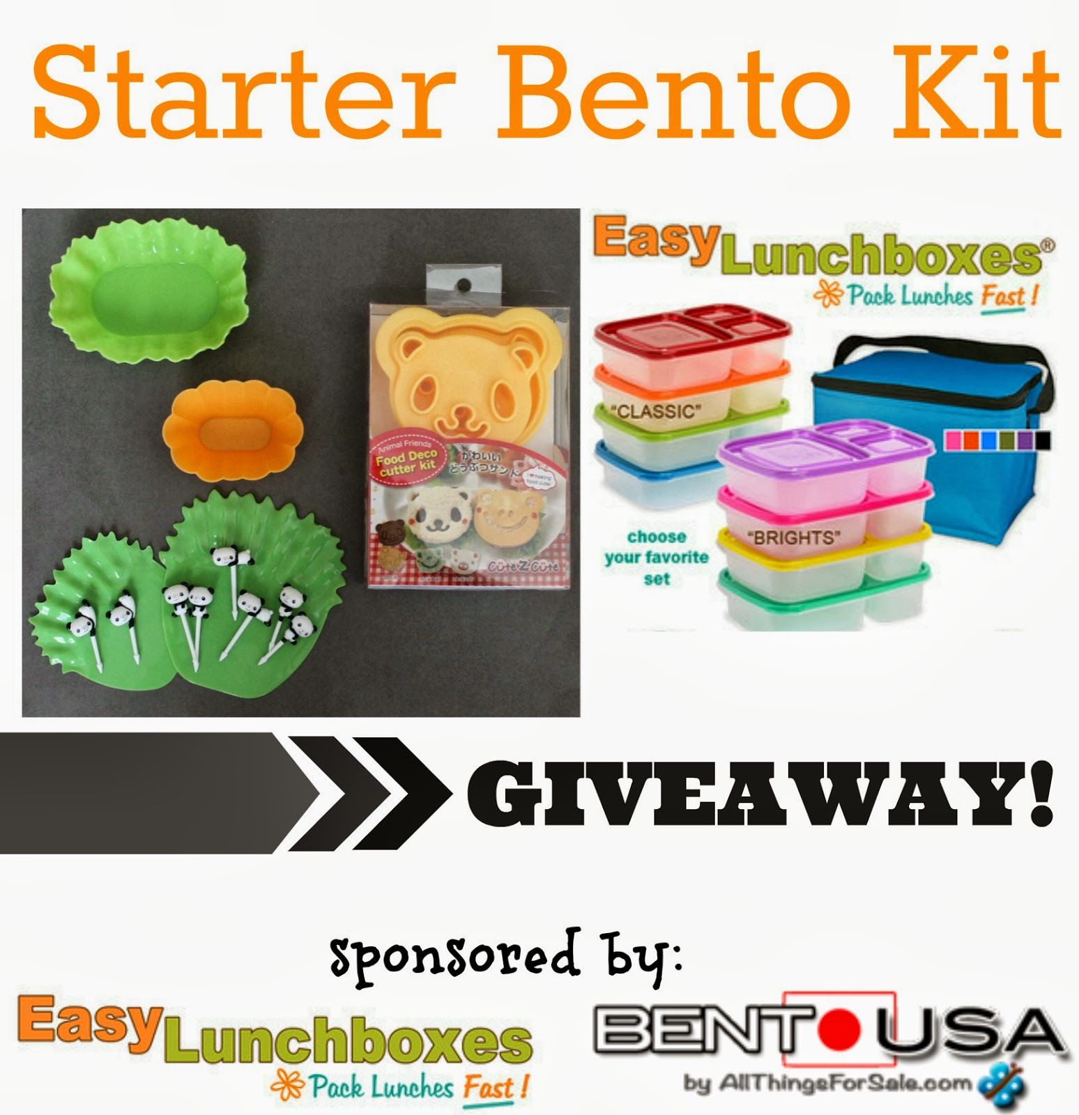 Mamabelly's Lunches With Love: Starter Bento Lunch Kit {Giveaway}