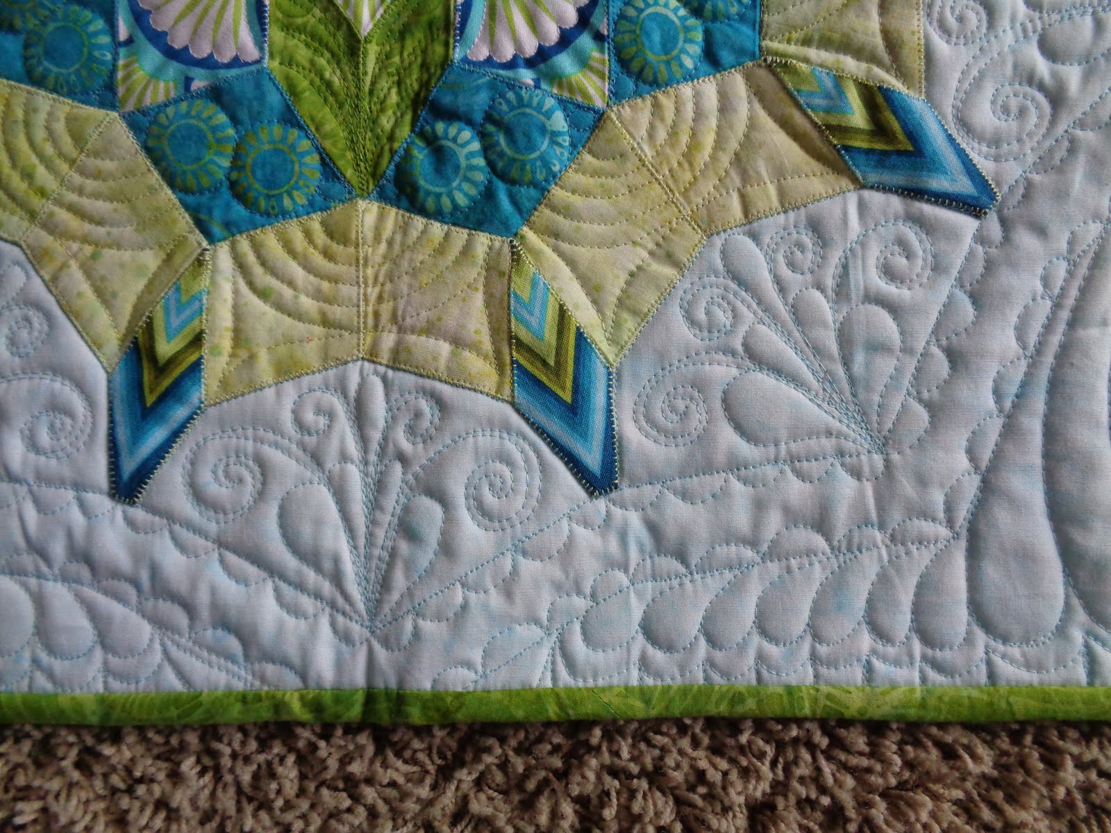 Websterquilt: Quilting my English Paper Piecing by Machine