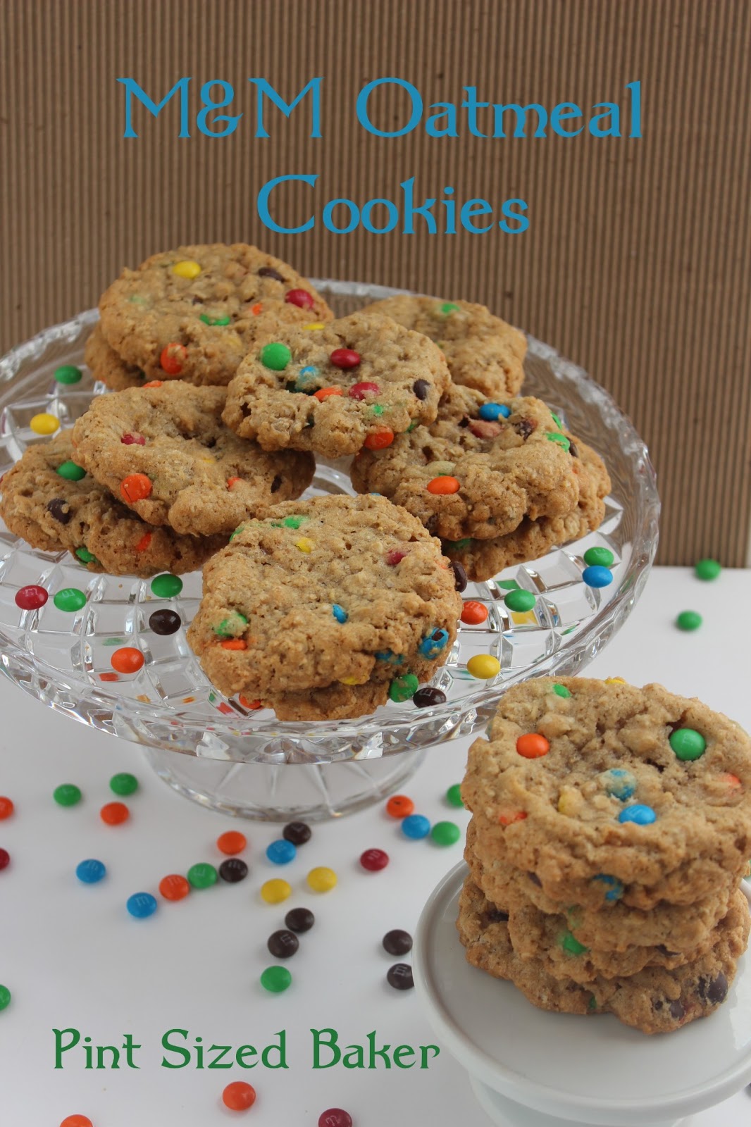 M&M Oatmeal Cookies • Pint Sized Baker
