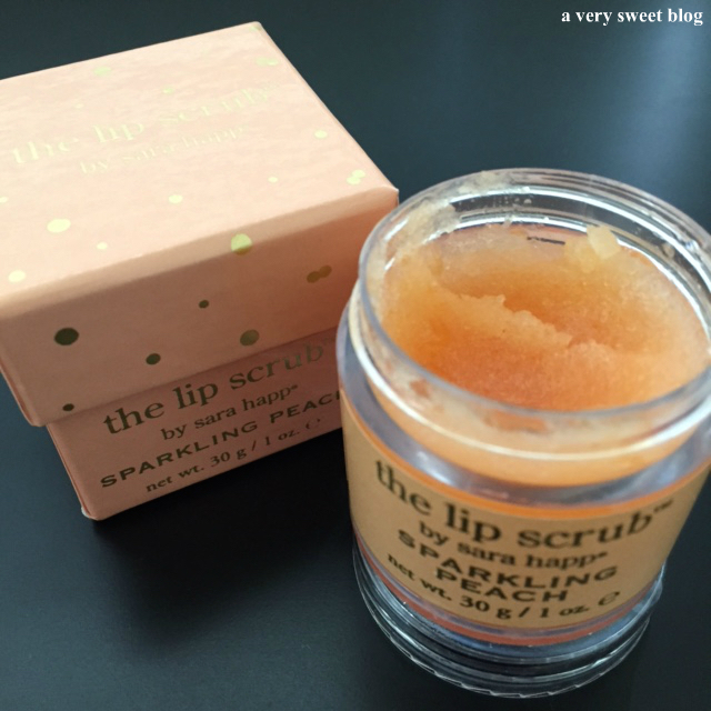 Sara Happ Sparkling Peach Lip Scrub Review | A Very Sweet Blog