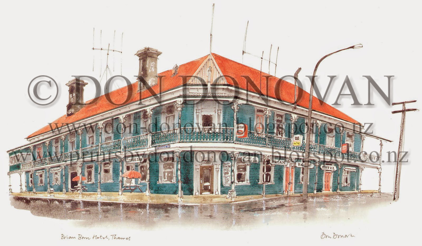 Don Donovan's World: Brian Boru Hotel, Thames