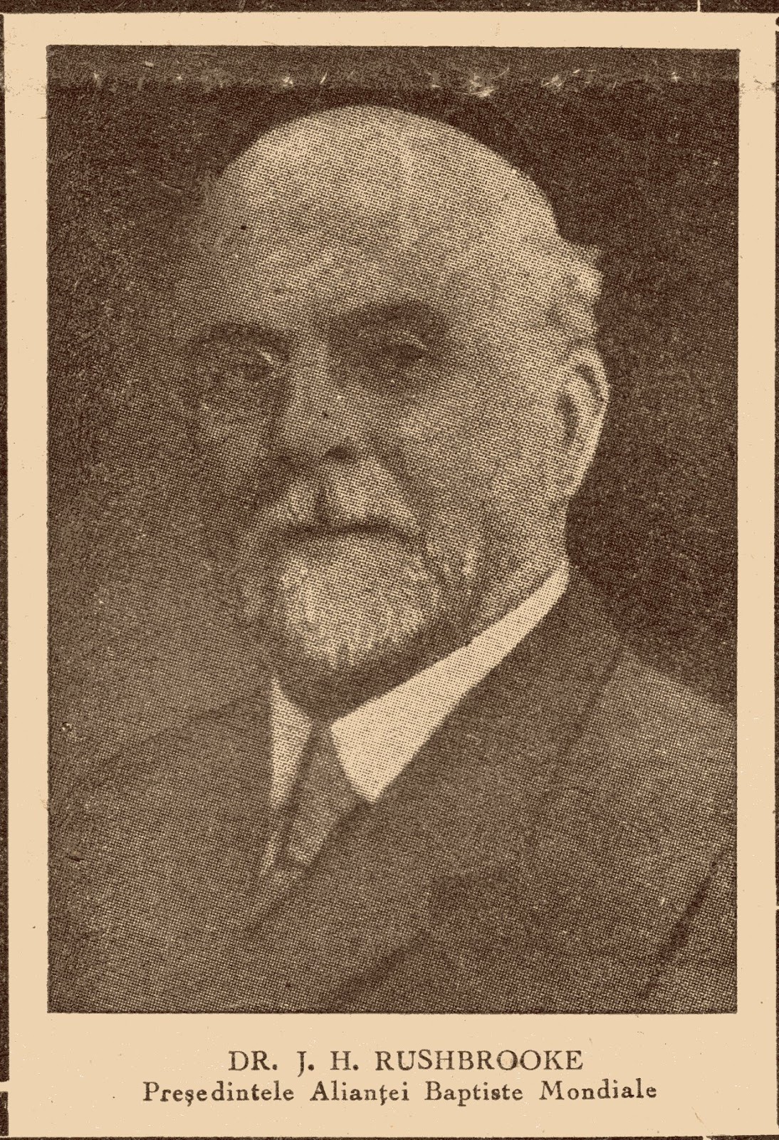 Istorie Baptistă: Rev. J.H. Rushbrooke, 70 de ani de la moartea sa