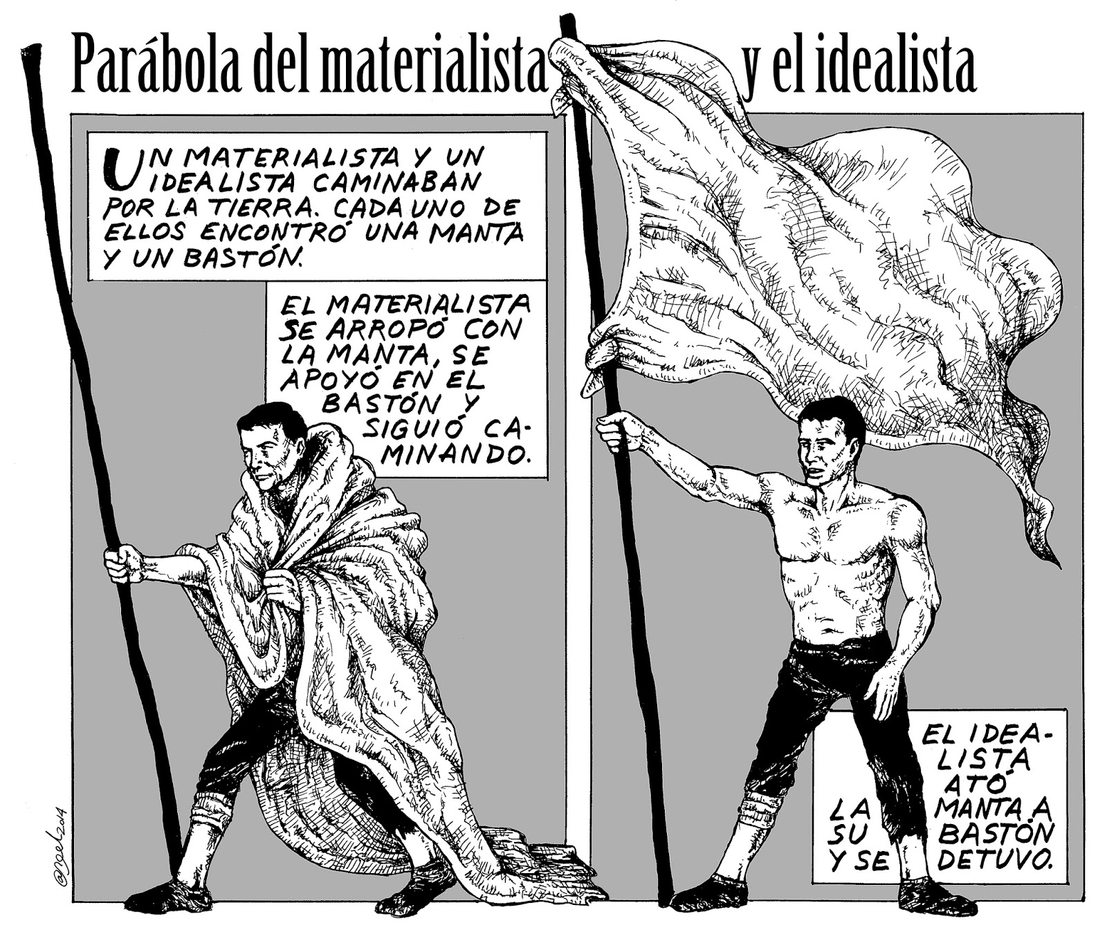 Litera dura: Parábola del materialista y el idealista (microrrelato ...